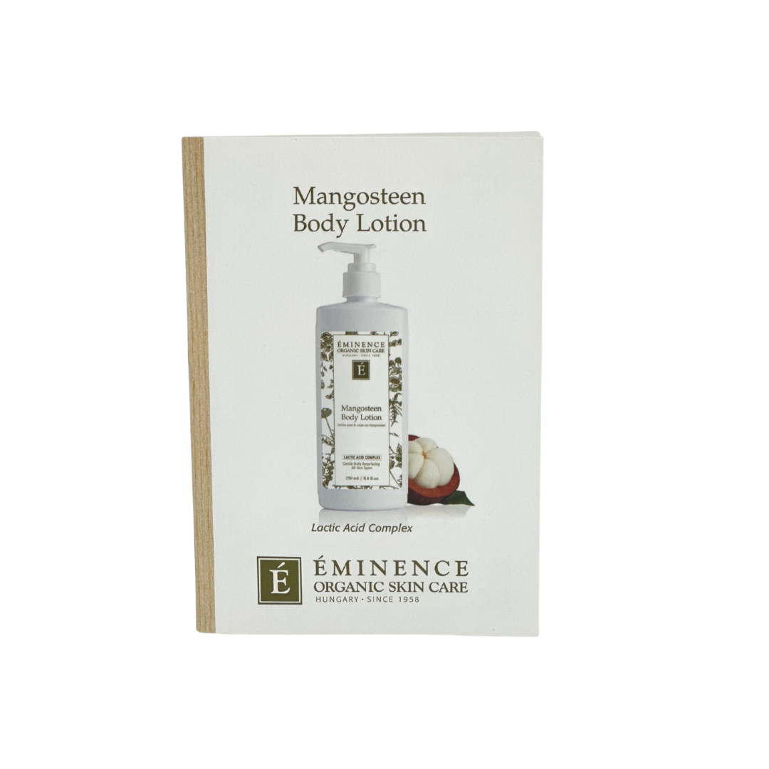 Mangosteen Body Lotion Card Sample | Eminence Organics — A&P Nature Brands