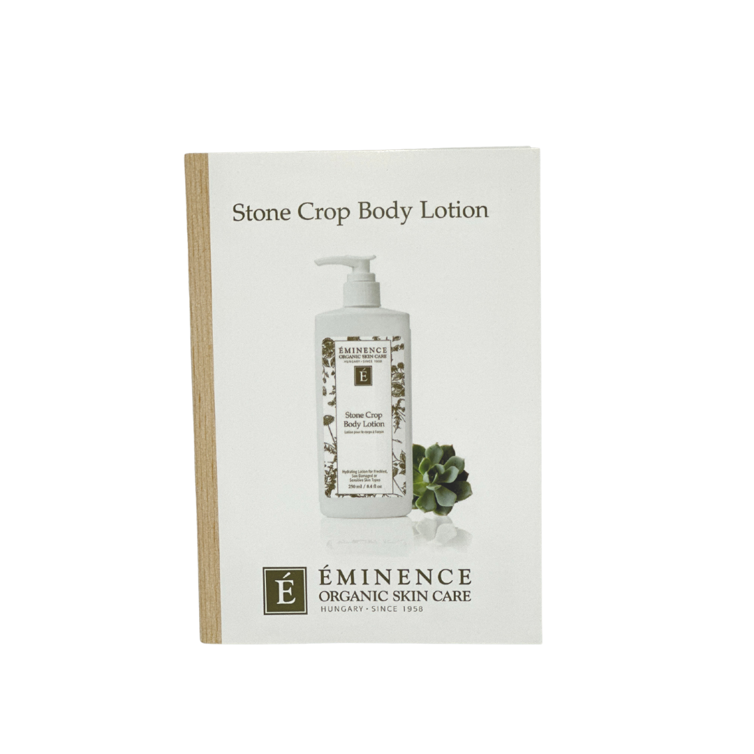 Stone Crop Body Lotion Card Sample | Eminence Organics — A&P Nature Brands